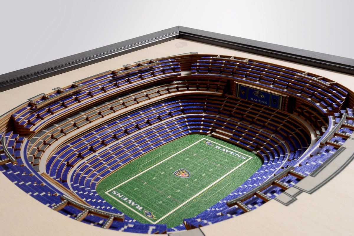Baltimore Ravens | 3D Stadium View | M&T Bank Stadium | Wall Art | Woo ...