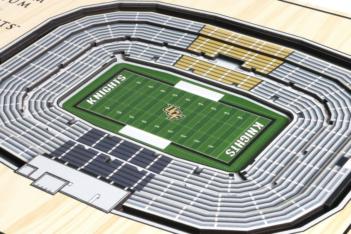 UCF Knights | 3D Stadium View | Spectrum Stadium | Wall Art | Wood | 5 ...